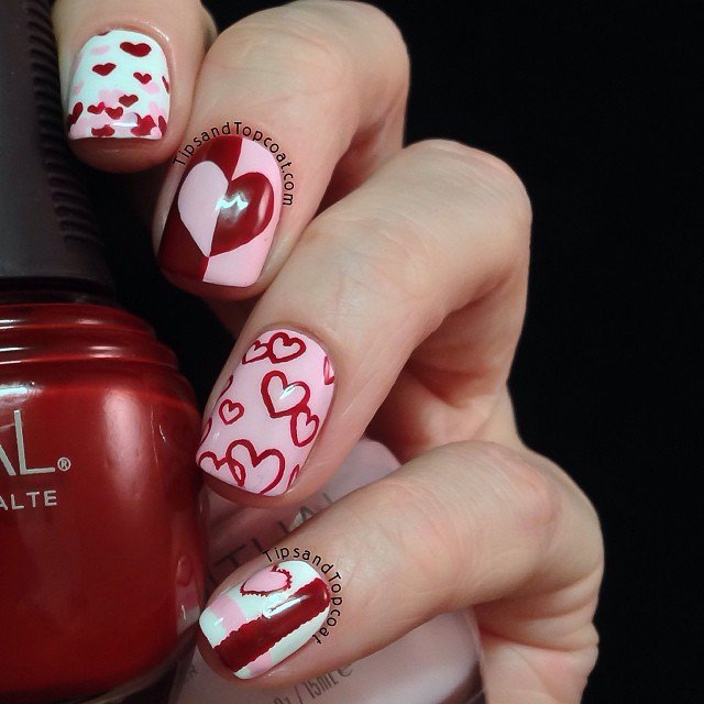 Valentine Nail Stickers 30 Best Valentine’s Nail Design Ideas You ...