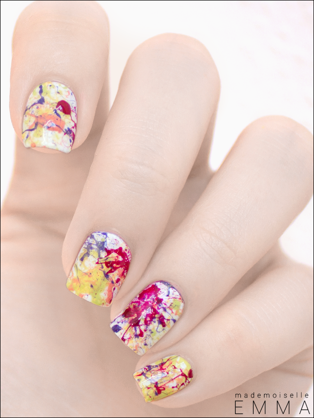 18 Interesting Splatter Nail Designs - Pretty Designs