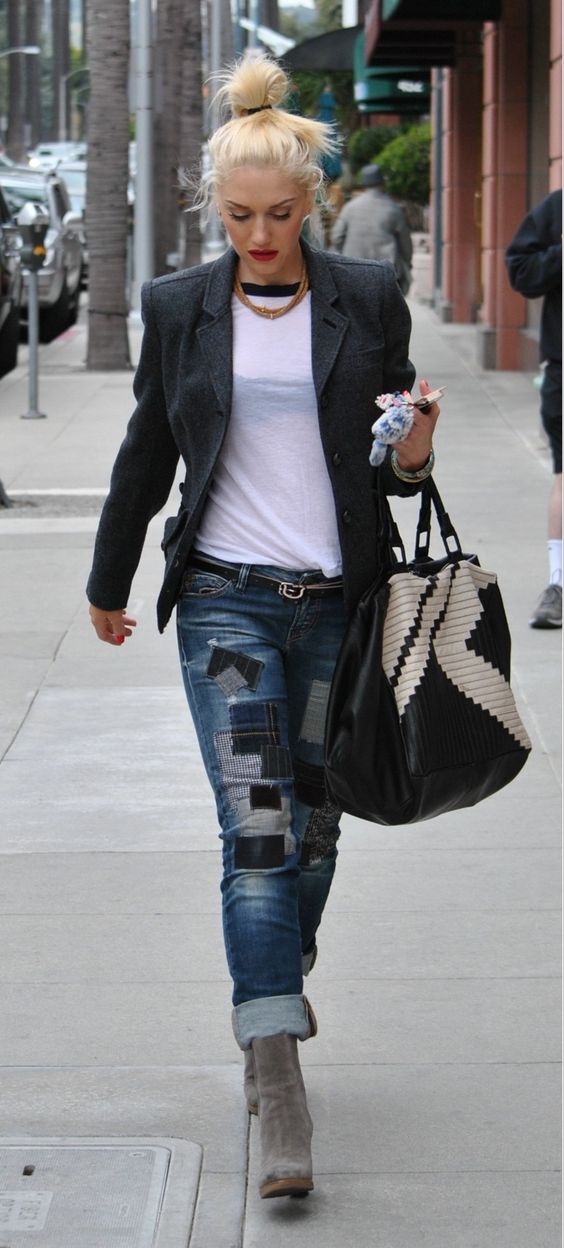 21 Ways to Follow the Patchwork Jeans Trend - Pretty Designs