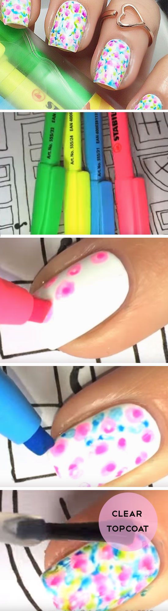 23 Sharpie Nail Art Designs for This Spring - Pretty Designs