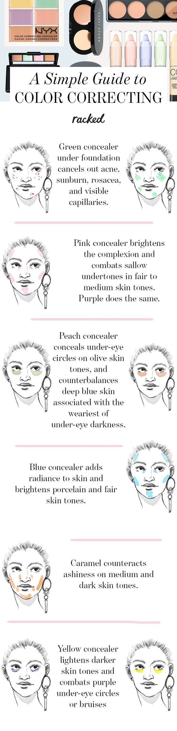 7 Tips For Using Color Correcting Makeup - Pretty Designs