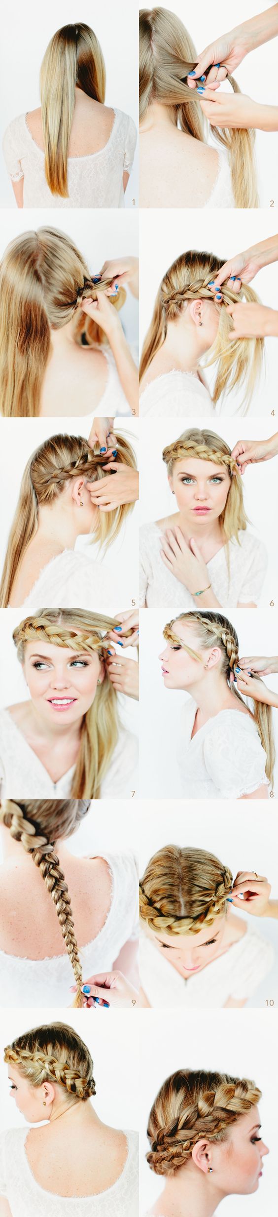 21 Tutorials for Styling Wrap Around Braids - Pretty Designs