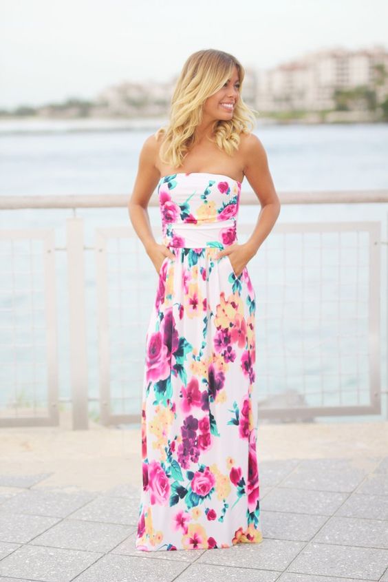 20 Gorgeous Maxi Dress Styles You won’t Miss - Pretty Designs