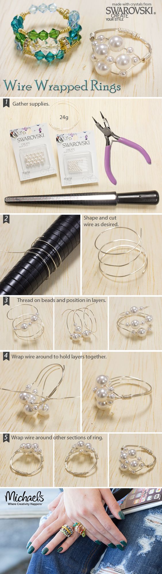 20 Easy Step by Step DIY Tutorials for Making a Ring - Pretty Designs