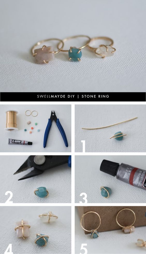 20 Easy Step by Step DIY Tutorials for Making a Ring - Pretty Designs