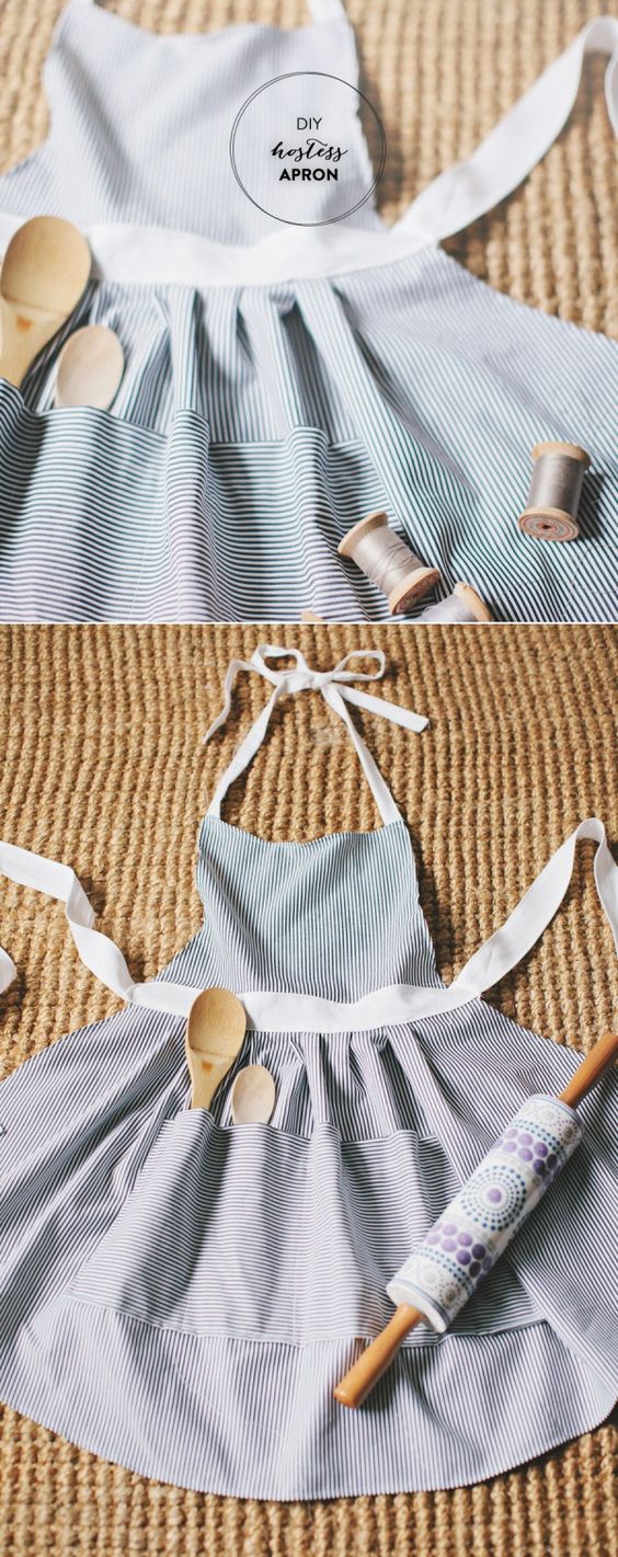 10 Easy Step by Step DIY Tutorials to Make Aprons - Pretty Designs