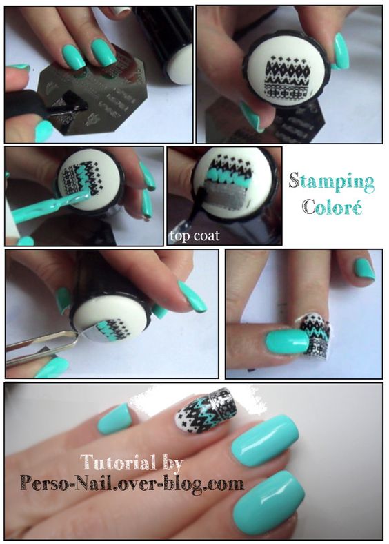 12 Tutorials to Make Stamping Nails - Pretty Designs