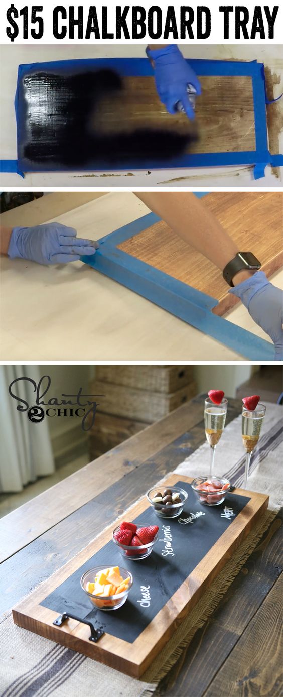 15 DIY Projects to Make a Serving Tray - Pretty Designs