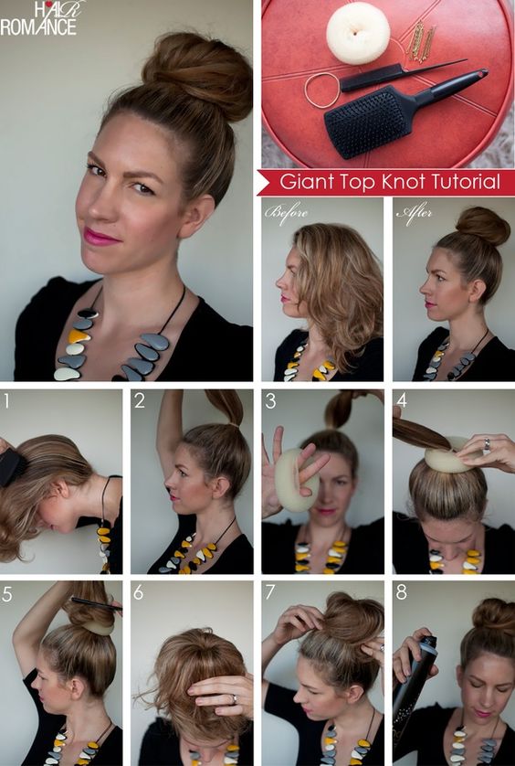 15 Top Bun Tutorials to Pair Your Turtleneck Sweater - Pretty Designs