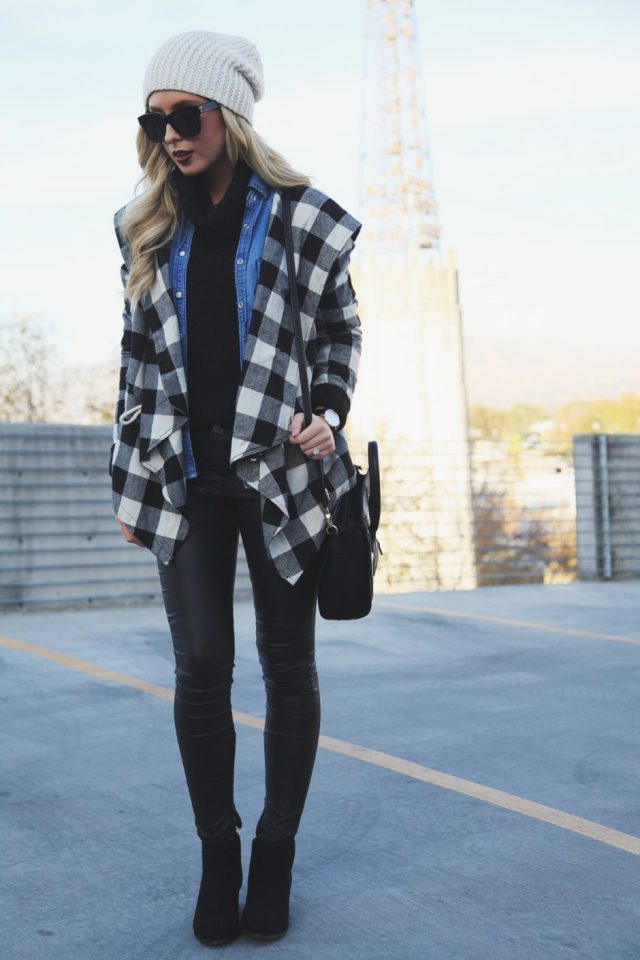 How to Wear Checked Pieces for Winter - Pretty Designs