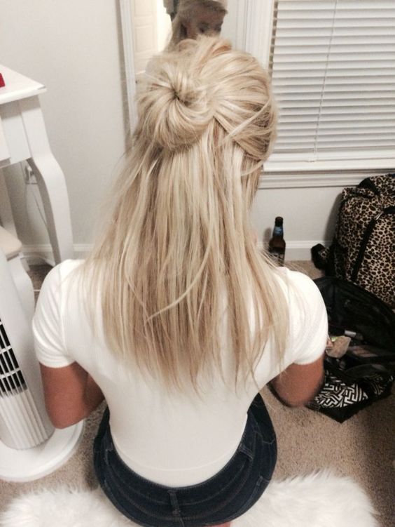 15 Hairstyle Ideas to Inspire Your Half Buns - Pretty Designs