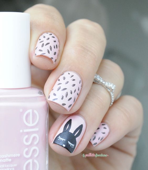 25 Bunny Nail Designs for Spring Mani - Pretty Designs