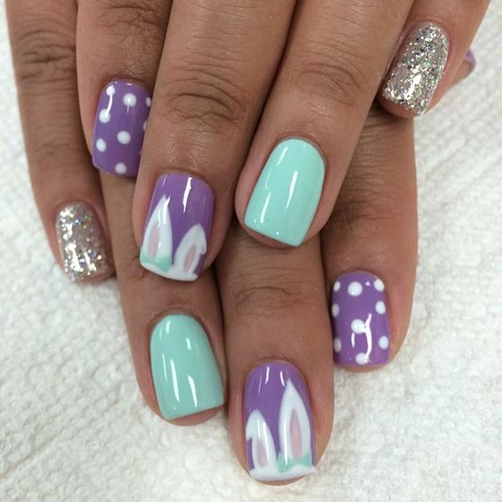 25 Bunny Nail Designs for Spring Mani - Pretty Designs