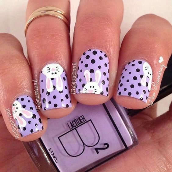 25 Bunny Nail Designs for Spring Mani - Pretty Designs