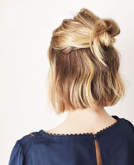 15 Hairstyle Ideas to Inspire Your Half Buns - Pretty Designs
