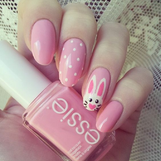 25 Bunny Nail Designs for Spring Mani - Pretty Designs