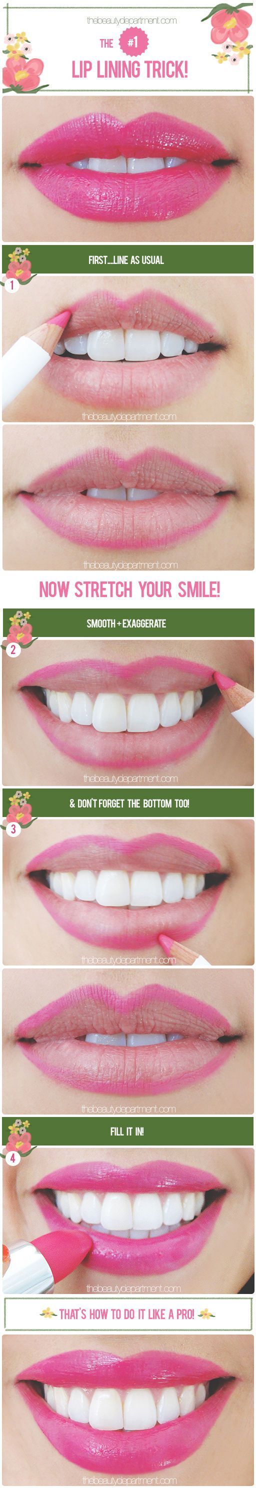 12 Tutorials to Apply Lip Liner - Pretty Designs