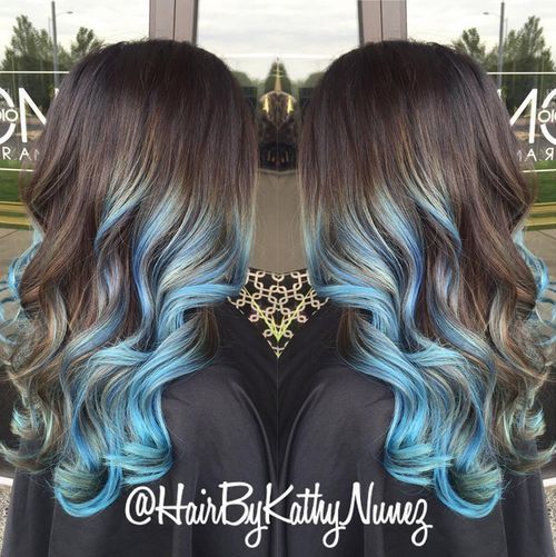 20 Sassy Blue Hair Colors - Ombre, Balayage, Dark Blue Hairstyles ...